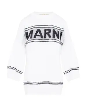 Marni Logo Intarsia Knitted Crewneck Jumper - No