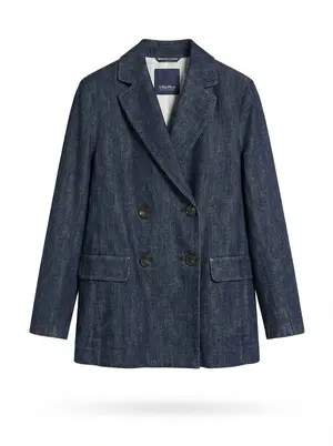 Max Mara Double-breasted Denim Blazer