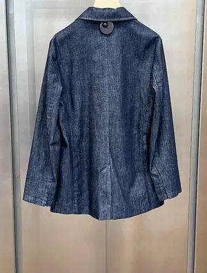 Max Mara Double-breasted Denim Blazer