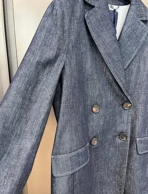 Max Mara Double-breasted Denim Blazer
