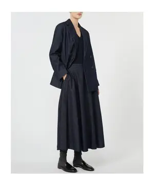 Max Mara Double Breasted Denim Blazer