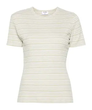 Filippa K Striped Ribbed Short Sleeve T-shirt - No