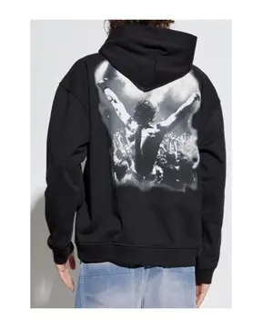 DIESEL® Graphic Print Hooded Sweatshirt
