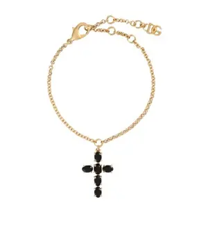 Dolce & Gabbana Cross Pendant Bracelet - Gold