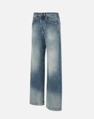 DONDUP Jacklyn Distressed High-waisted Jeans - Gray