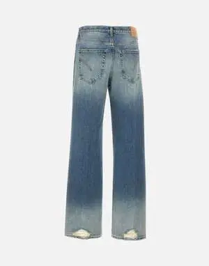 DONDUP Jacklyn Distressed High-waisted Jeans - Gray