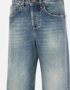 DONDUP Jacklyn Distressed High-waisted Jeans - Gray