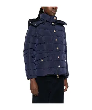 Max Mara Long Sleeve Puffer Coat With Drawstring Waist