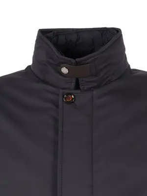 MOORER Quilted Padded Jacket With Stand-up Collar - Black