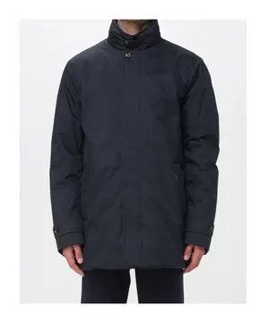 MOORER Reis Padded Coat - Navy Blue