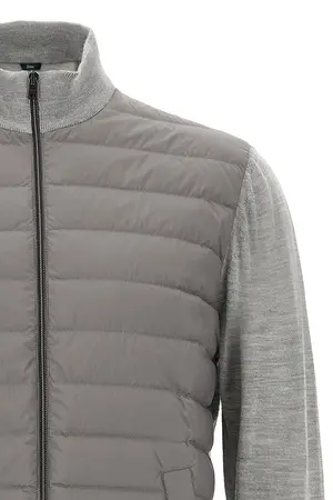 Herno Quilted Zip-up Down Jacket - Gray
