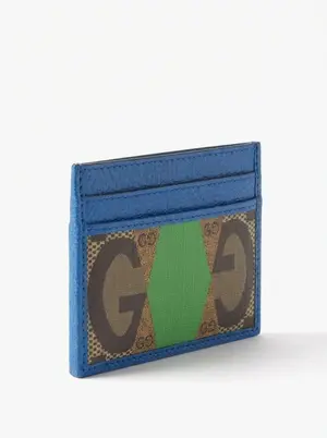 Gucci Gg Rhombus Printed Cardholder