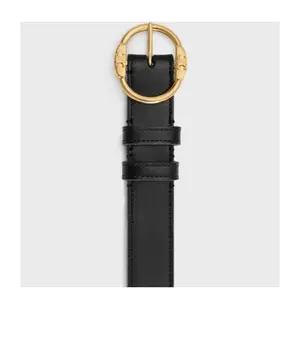 Celine Medium Twin Triomphe Belt In Vintage Calfskin