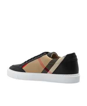 Burberry House Check Lace-up Sneakers - White