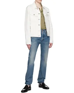 TOM FORD Button Zipper Denim Trousers - Blue