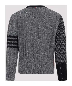 Thom Browne 4-bar Stripe Detailed Cardigan