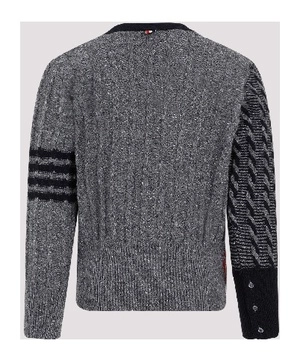 Thom Browne 4-bar Stripe Detailed Cardigan