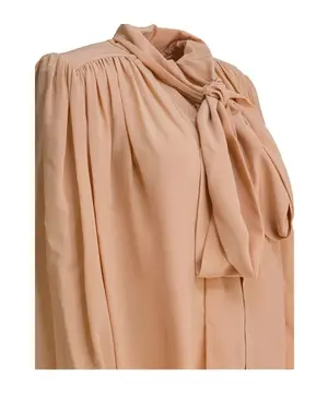 Chloé Long Sleeve Blouse With Pussy Bow Detail