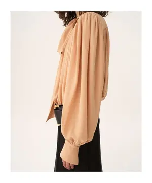 Chloé Long Sleeve Blouse With Pussy Bow Detail