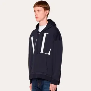 Valentino Garavani Logo Print Hooded Sweatshirt