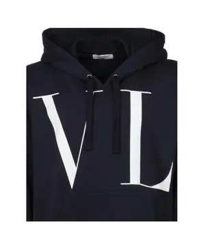 Valentino Garavani Logo Print Hooded Sweatshirt