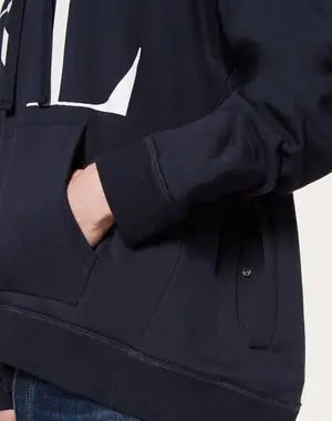 Valentino Garavani Logo Print Hooded Sweatshirt