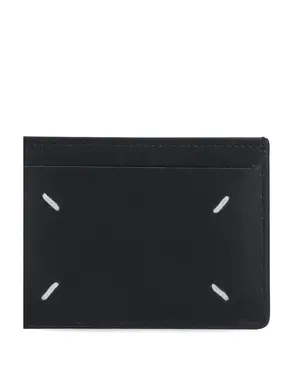 MAISON MARGIELA Four-stitch Detailed Card Holder - Black