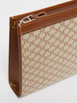 Max Mara Logo Plaque Zip-up Wallet - Hazelnut Brown