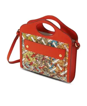 Burberry Logo Shoulder Bag - Multicolor