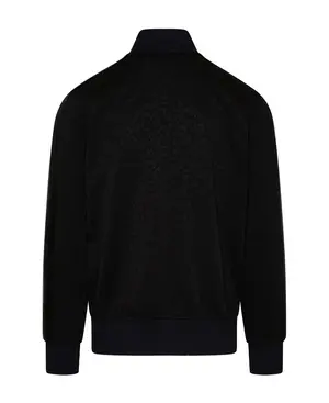 Palm Angels Logo Embroidered Zipped Track Jacket - Black