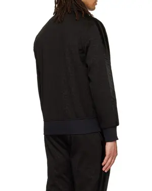 Palm Angels Logo Embroidered Zipped Track Jacket - Black