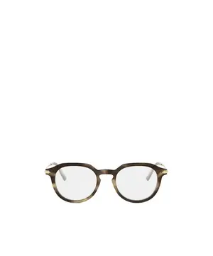 Dior Round Frame Glasses - Brown