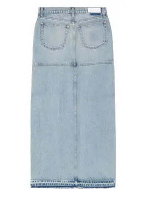 RE/DONE Mid Rise Split Maxi Skirt