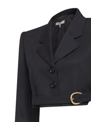 Chloé Cropped Blazer With Belt Detail