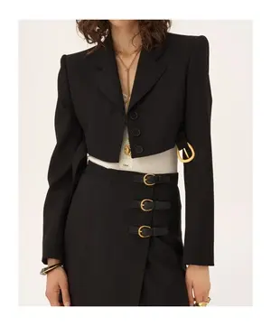 Chloé Cropped Blazer With Belt Detail