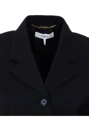 Chloé Cropped Blazer With Belt Detail