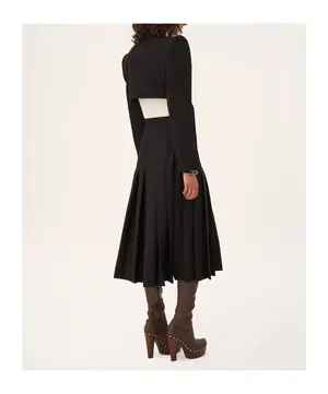 Chloé Cropped Blazer With Belt Detail