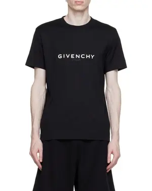 Givenchy Logo Printed Crewneck Slim Fit T-shirt