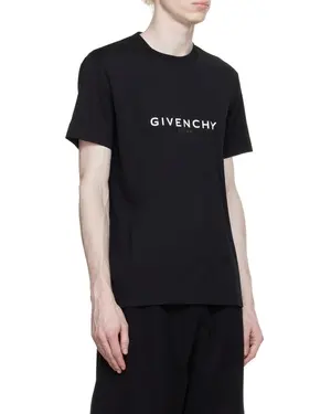 Givenchy Logo Printed Crewneck Slim Fit T-shirt