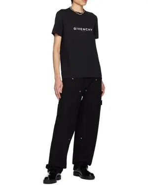 Givenchy Logo Printed Crewneck Slim Fit T-shirt