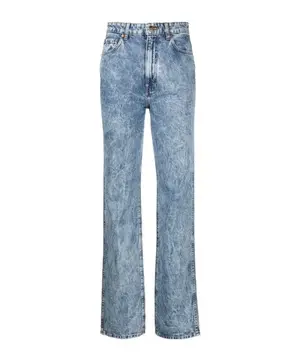 Khaite Mid-rise Straight-leg Washed Jeans