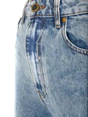 Khaite Mid-rise Straight-leg Washed Jeans