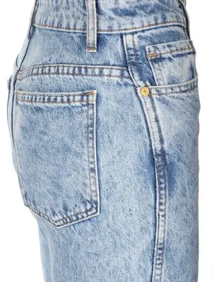Khaite Mid-rise Straight-leg Washed Jeans