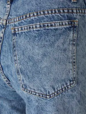 Khaite Mid-rise Straight-leg Washed Jeans