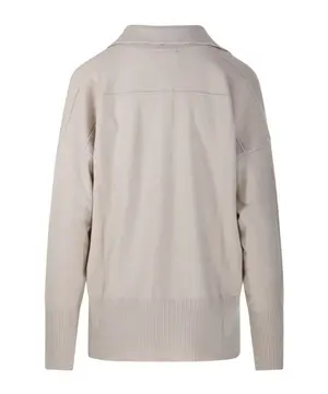 ROBERTO COLLINA Knit Polo With Ribbed Trims And Slit Details