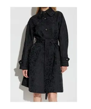 Dolce & Gabbana Floral Pattern Long Sleeve Coat