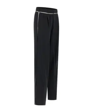 NENSI DOJAKA Anouk Virgin Wool Blend Pants With Tulle Inserts