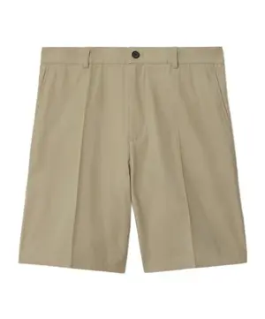 Burberry Knee-length Chino Shorts With Embroidered Logo - Skylark