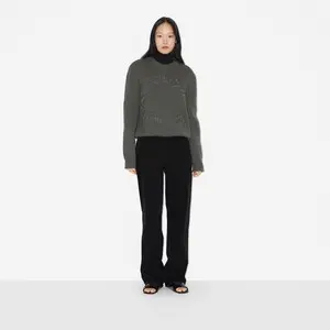 Burberry Embroidered Knitted Jumper