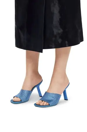 Loewe Embellished Slip-on Mules - Blue